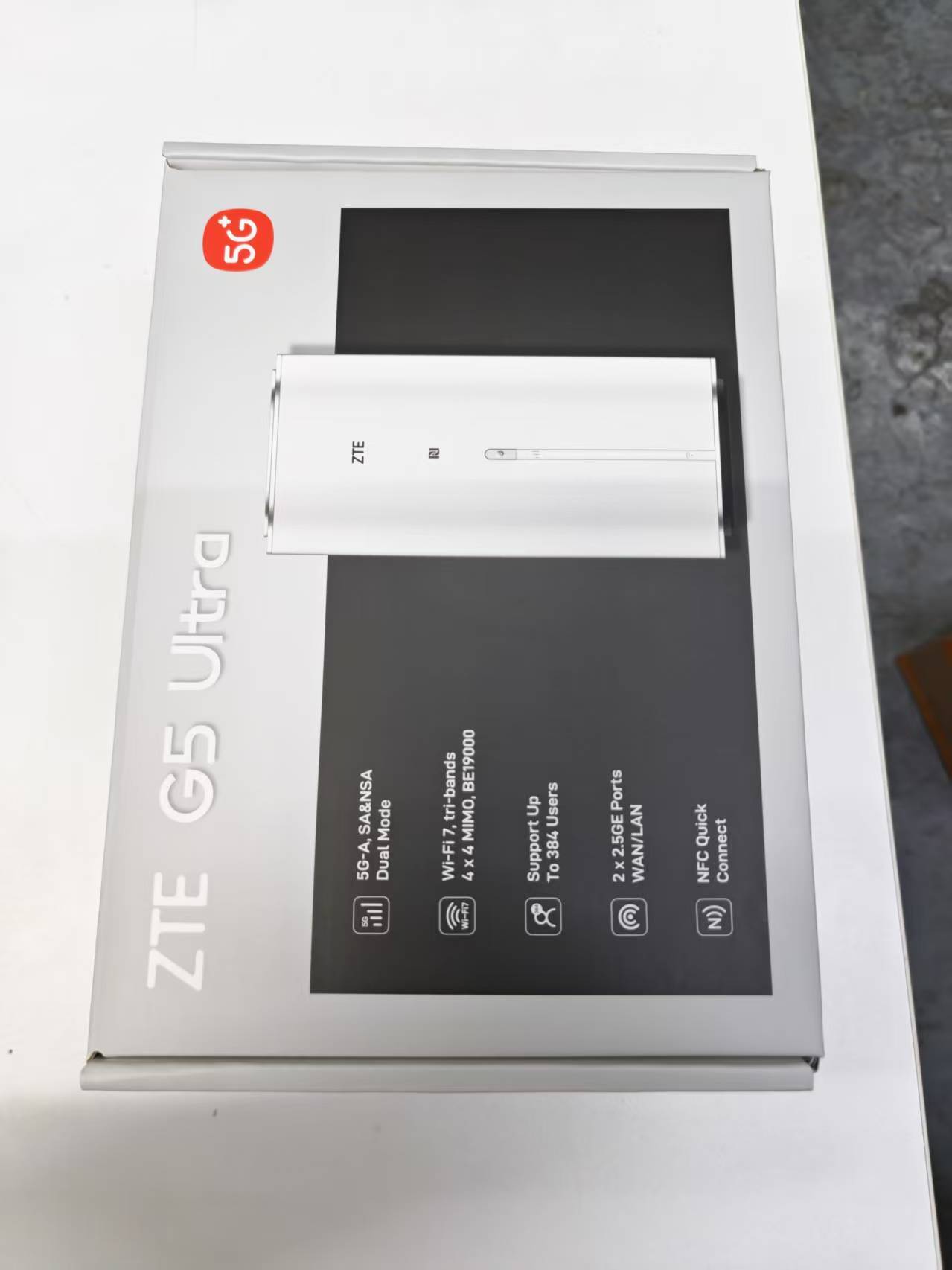 ZTE G5 Ultra 5G AI Indoor WiFi7 Router